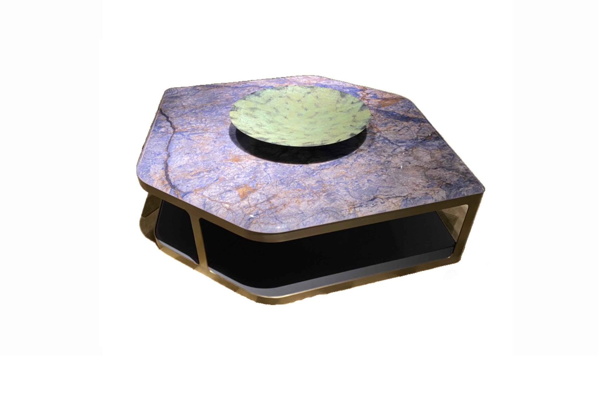 Modern Luxury Decorative Piece - Stainless Steel Marble DC-065-1