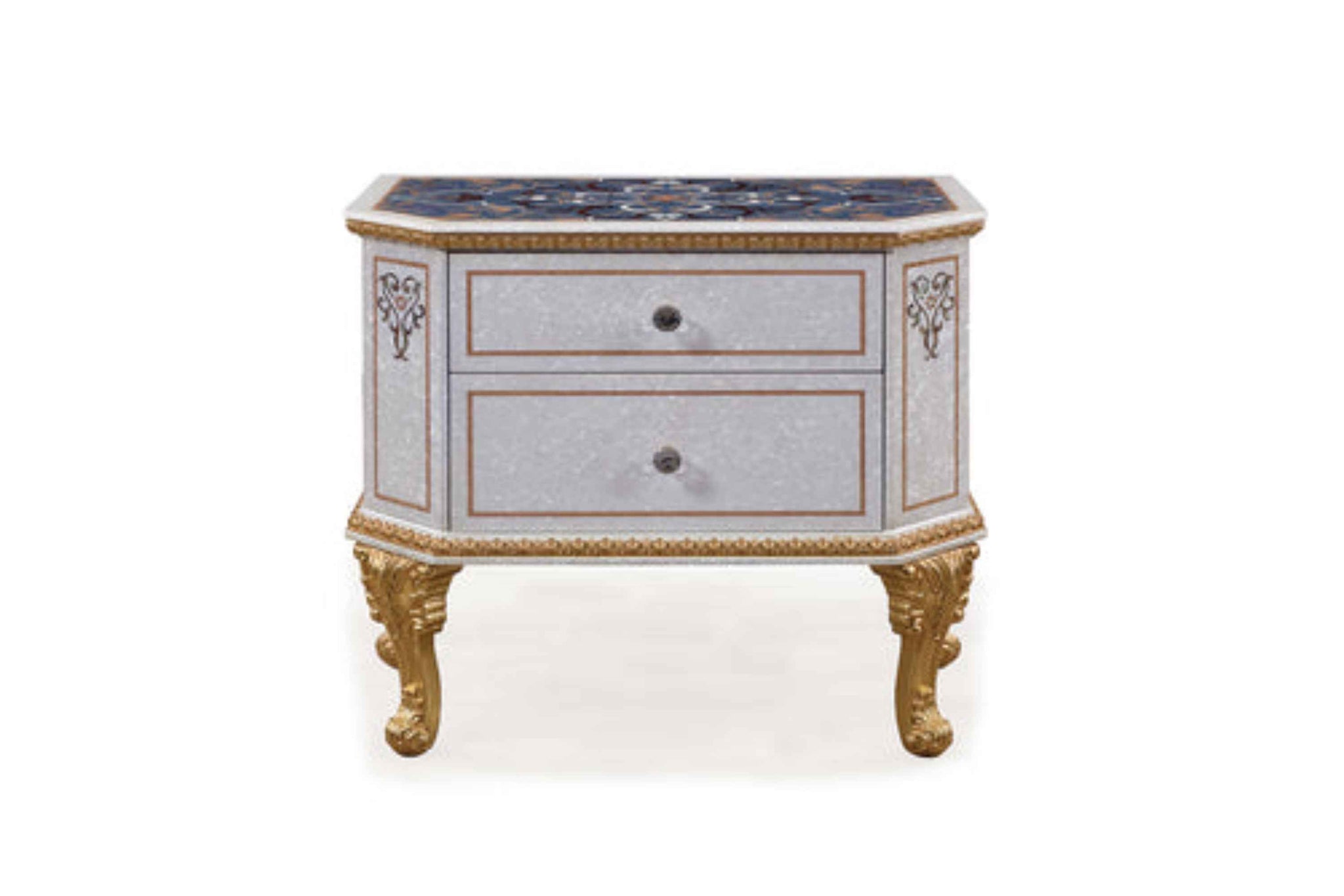 Modern bedside table with storage - AI-2019D-3 Stylish Nightstand