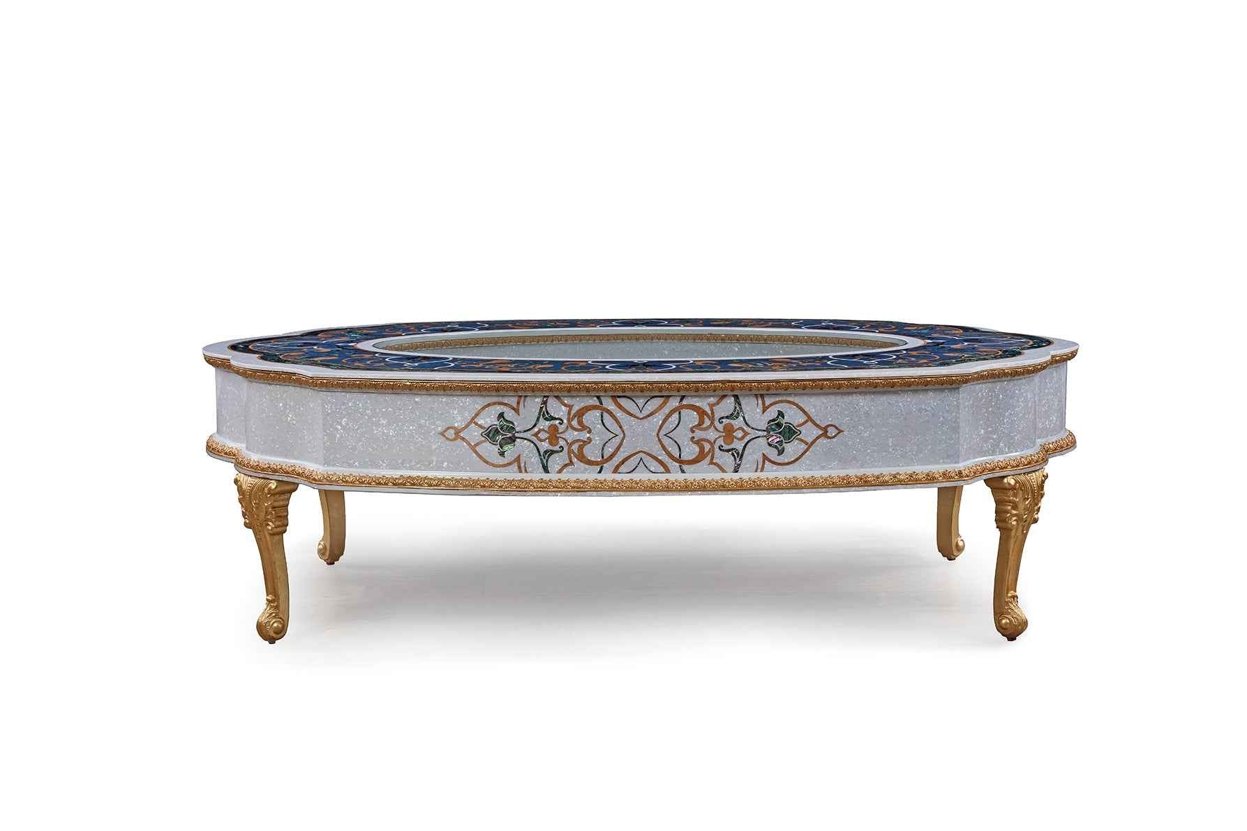 Oval Tea Table - Stylish Centerpiece for Functional Living Room Decor