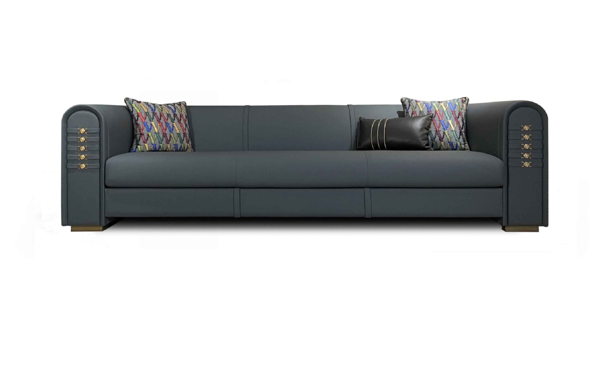 American Modern Leather Sofa Set - Stylish & Comfortable Design