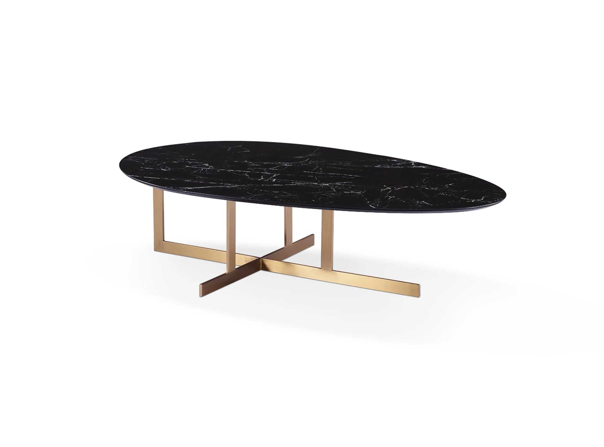 Modern Metal Frame Marble Coffee Table - HC1920-1 Stylish Design