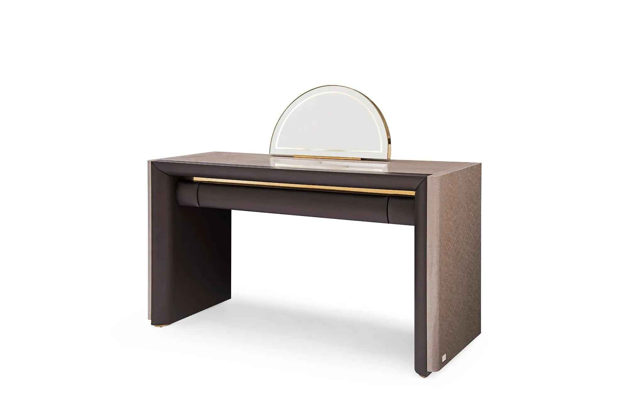 Luxury Dressing Table - New Modern Half Moon Mirror W012B13 Turri Style