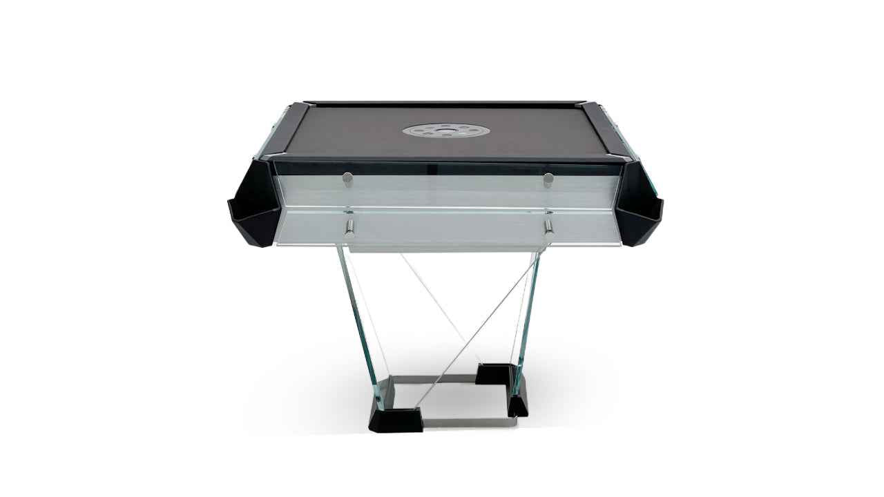 CRYSTAL GLASS MAHJONG TABLE for the Ultimate Gaming Experience