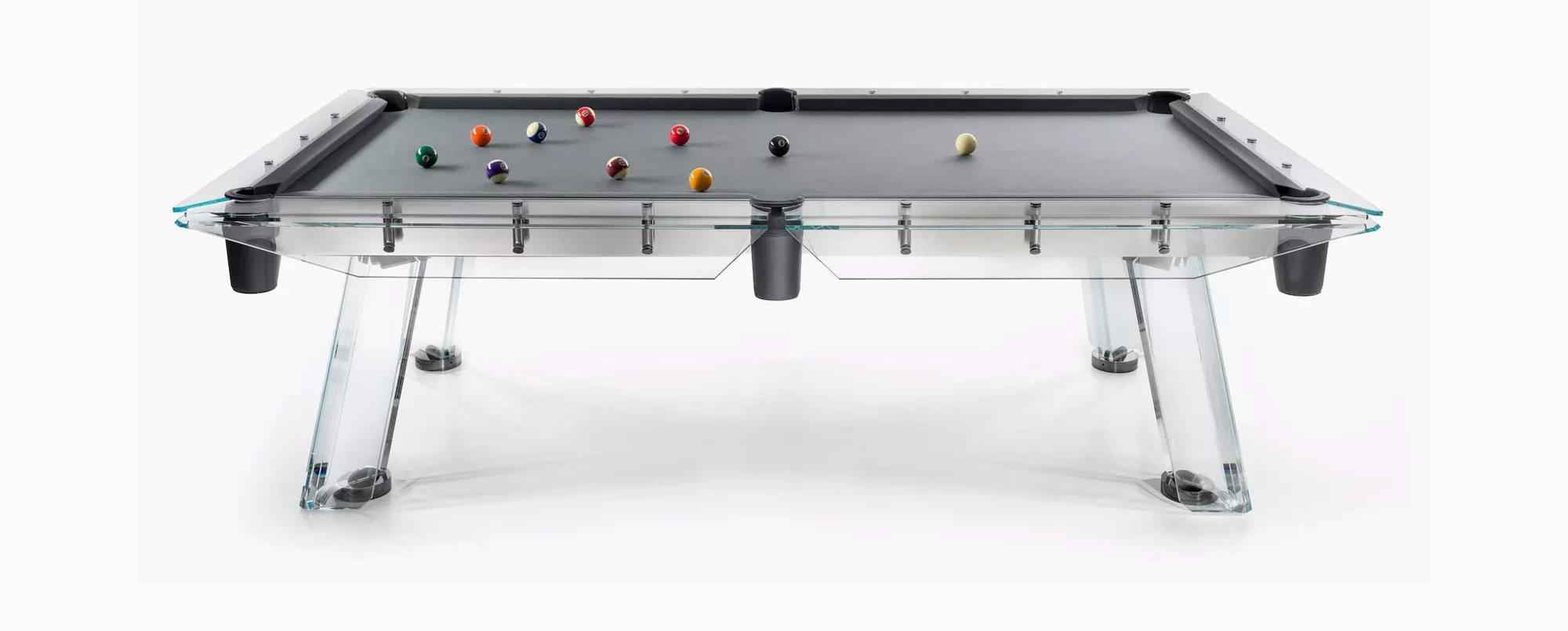 Crystal Glass Pool Table - Elegant Design & Premium Quality Experience